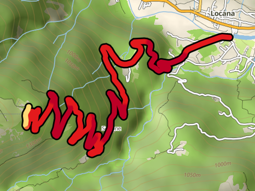 Alpe Cialma Locana depuis Locana par Via Cialma - Profil de l'ascension