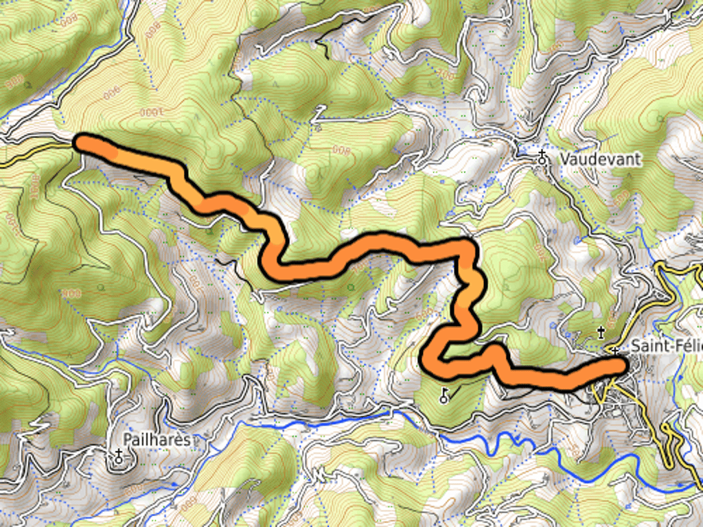 Col du Marchand depuis Saint Félicien - Profil de l'ascension