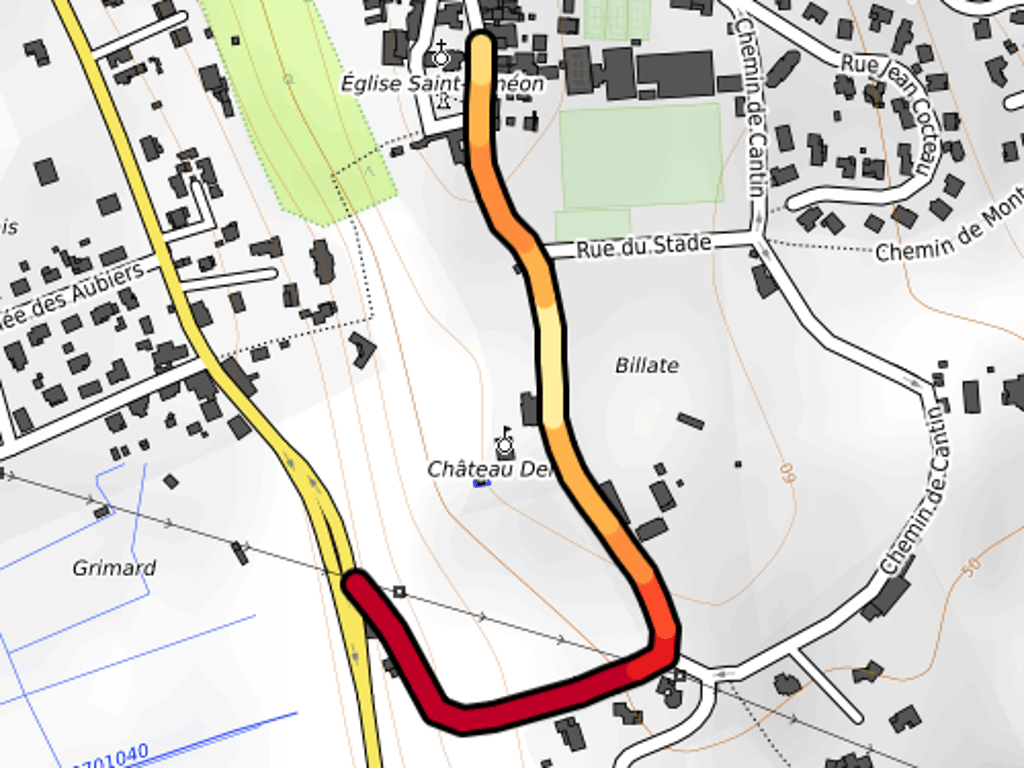 Côte de Piquet vanuit Bouillac - Profiel van de beklimming