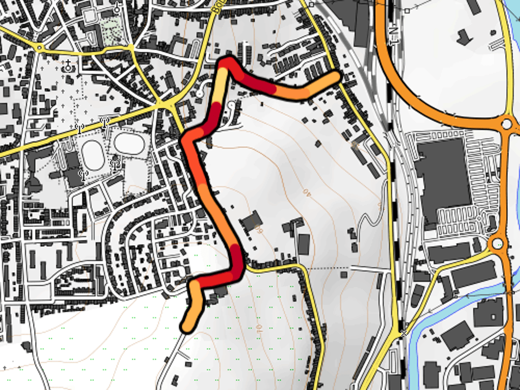 La Tour du Renard vanuit Outreau - Profiel van de beklimming