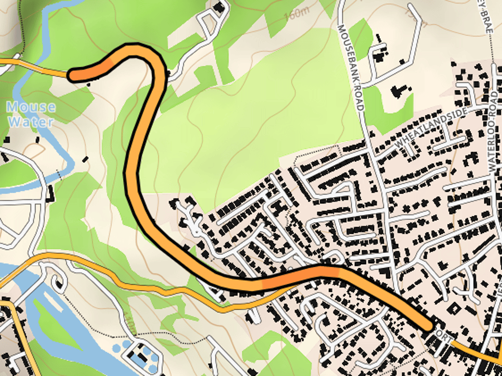 Lanark Road - Profiel van de beklimming