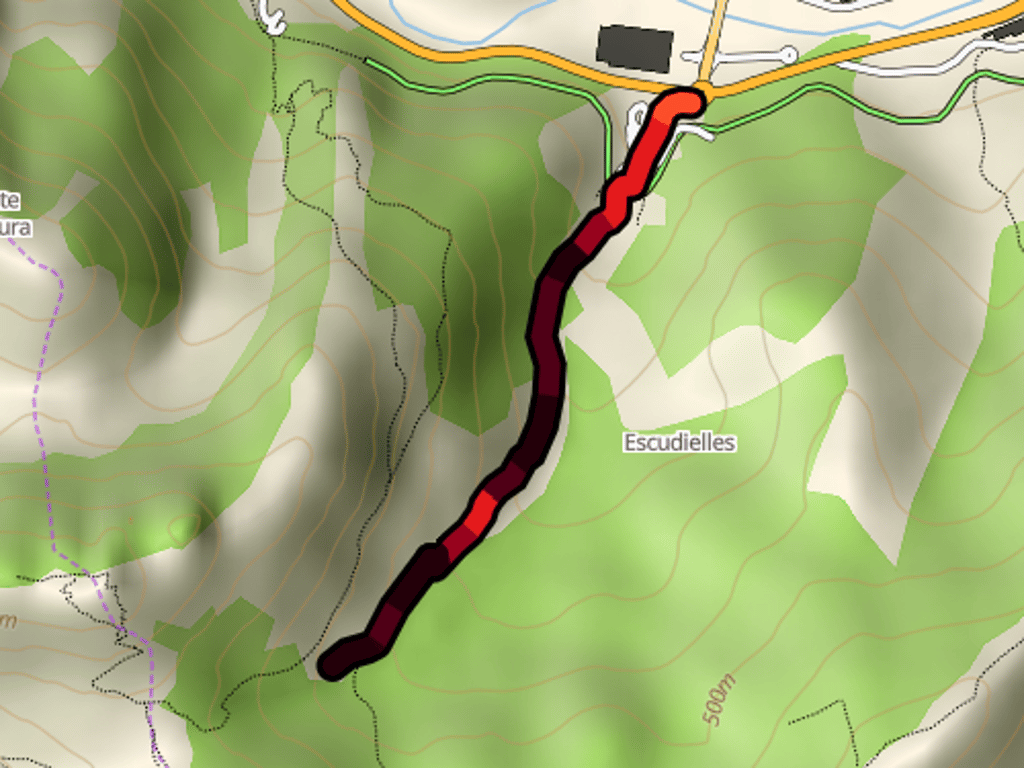 Llosa Alfonso desde Loredo - Perfil del ascenso
