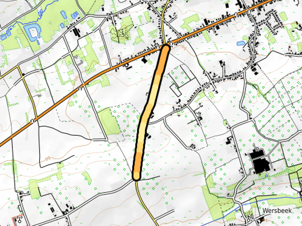 Oude Tiensebaan desde Bekkevoort - Perfil del ascenso